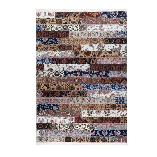 فرش ماشینی چهل تکه طرح 100503 تمام رنگ 700 شانه